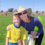 Leah U10 soccer and her coach. - SLO Horse News