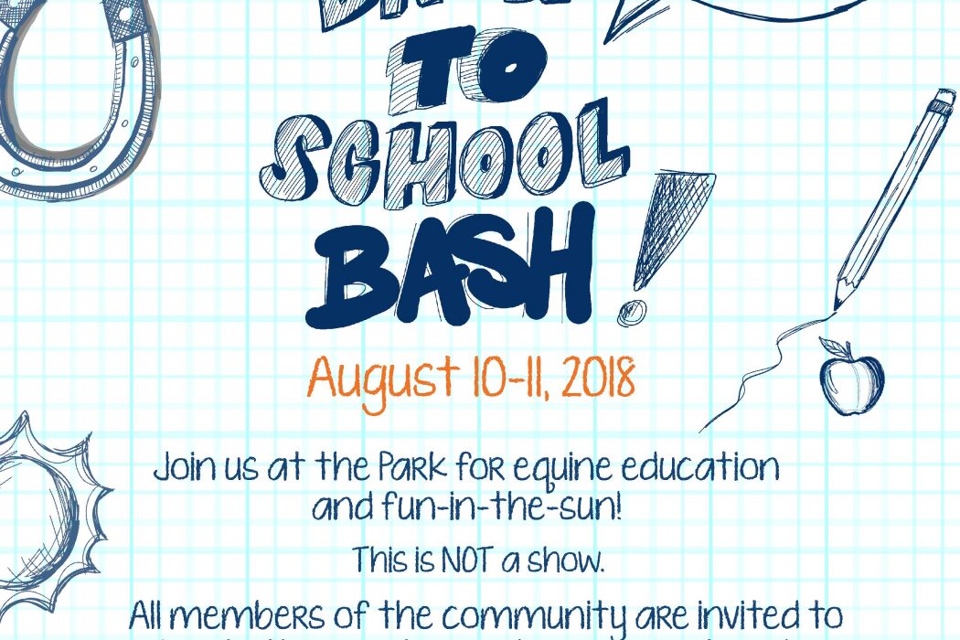 Back to School Bash Flyer - SLO Horse News
